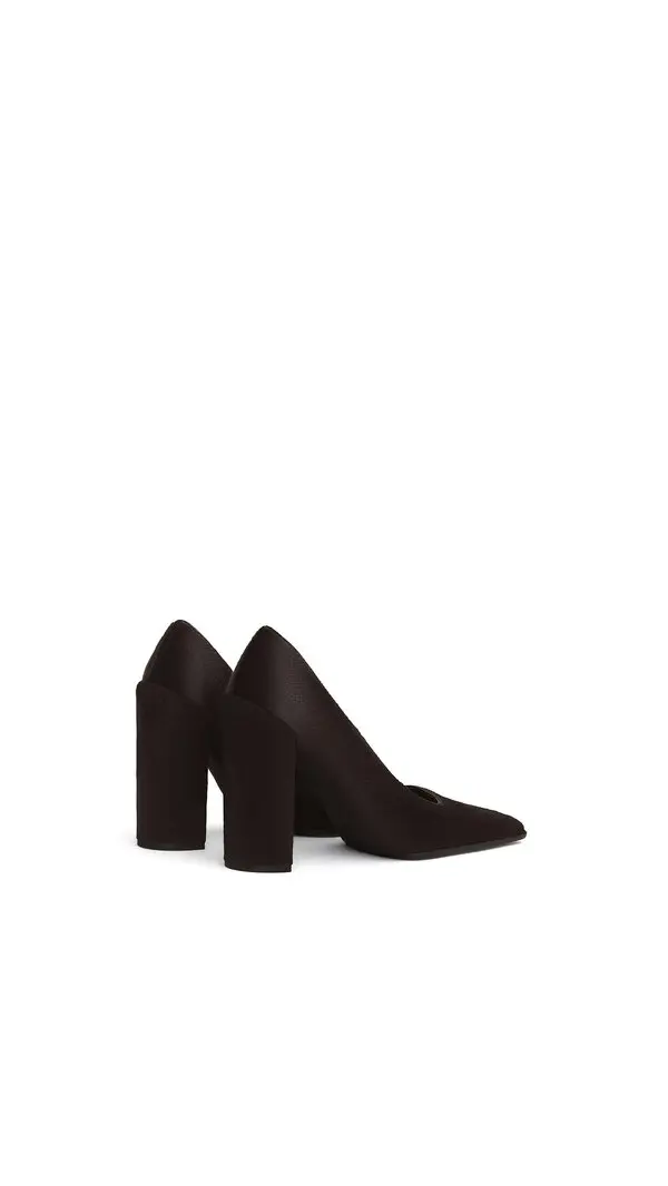 Alaïa Square-toe Chunky High Heel Pumps - Black
