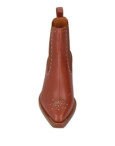 Chloé Cowboy Ankle Boots With Stud Embellishments