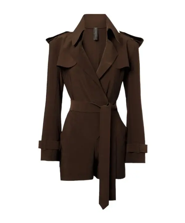 Norma Kamali Jersey Wide-leg Jumpsuit - Brown