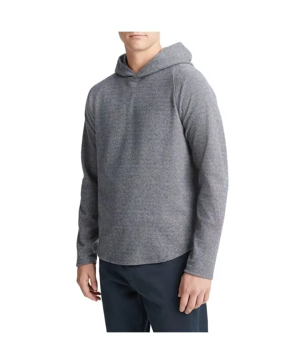 Vince Long-sleeved Hooded Pullover With Ribbed Details