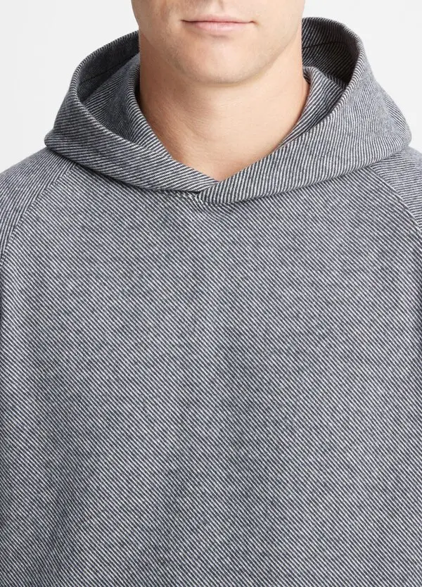 Vince Long-sleeved Hooded Pullover With Ribbed Details