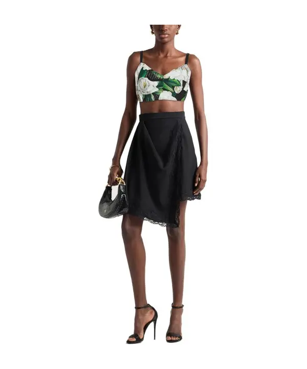 Dolce & Gabbana Floral Print Camisole Crop Top
