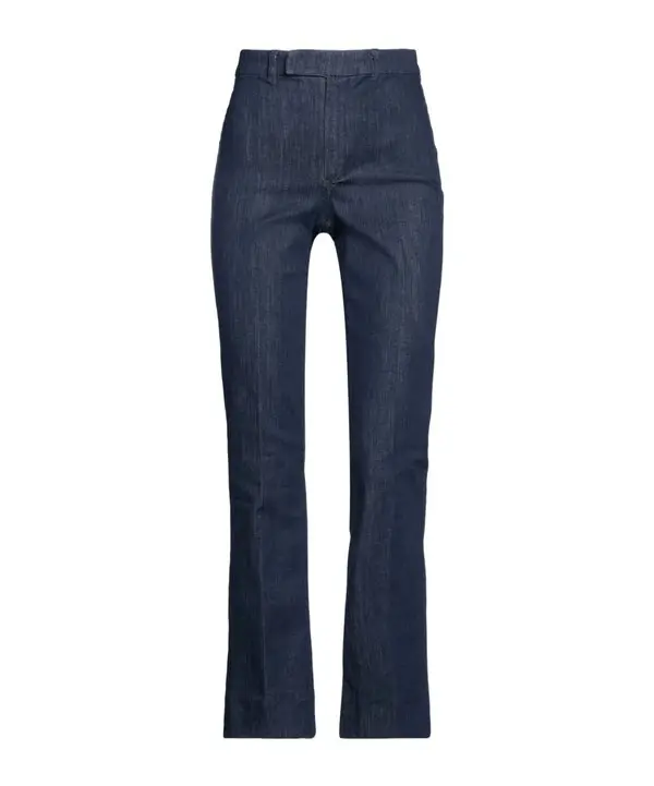 Max Mara Solid Color Denim Trousers