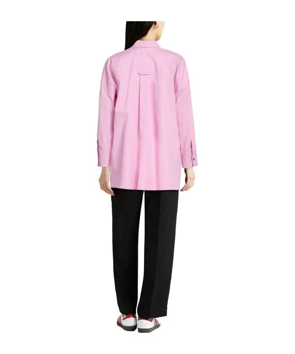 Max Mara Oversized Poplin Shirt With Classic Collar