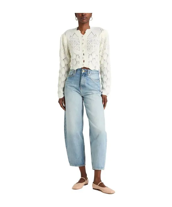 Farm Rio Open-knit Cardigan