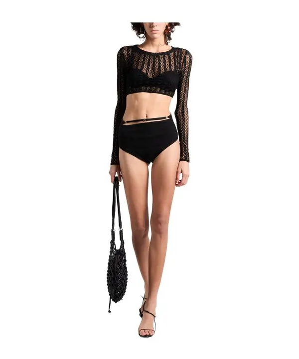 Jacquemus High-waisted Ribbed Hot Pants