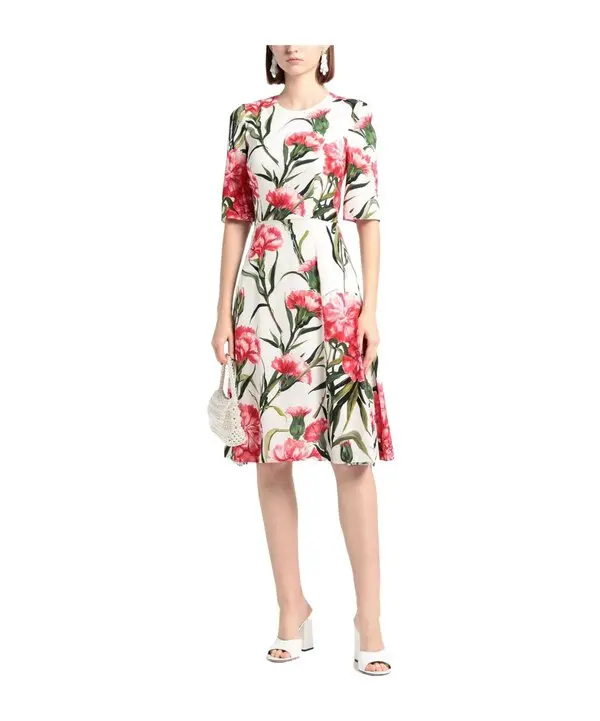 Dolce & Gabbana Floral-print Crepe Midi Dress