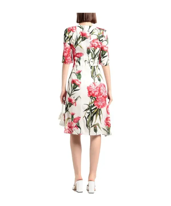 Dolce & Gabbana Floral-print Crepe Midi Dress