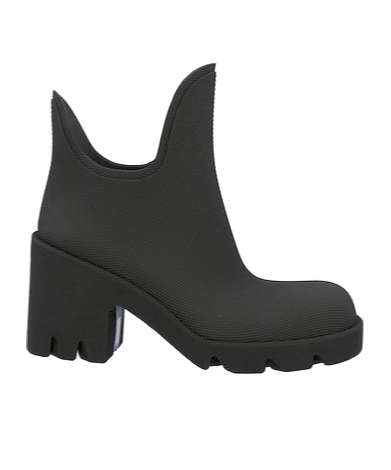 Burberry Minimal Round-toe Ankle Boots - Black