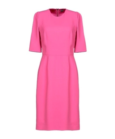 Dolce & Gabbana Crepe Short Sleeve Dress