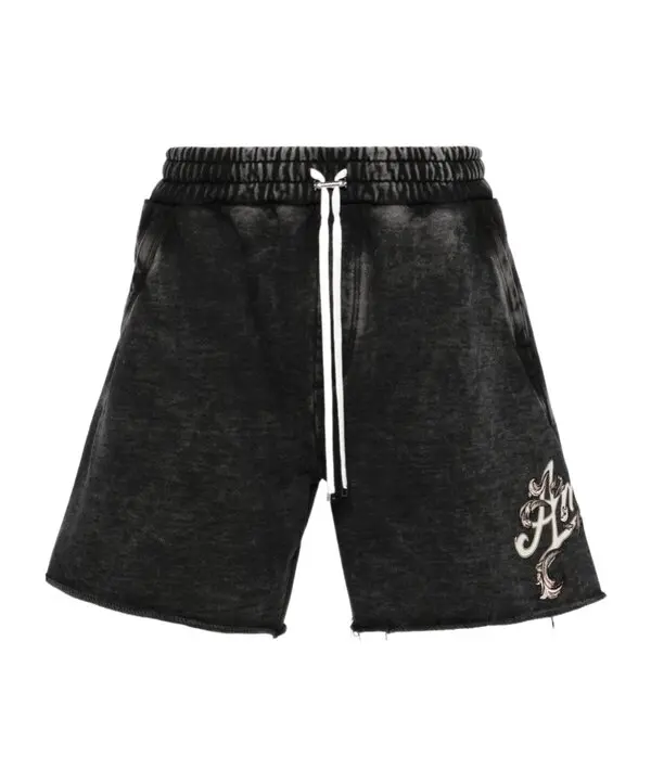 Amiri Filigree Cotton Track Shorts