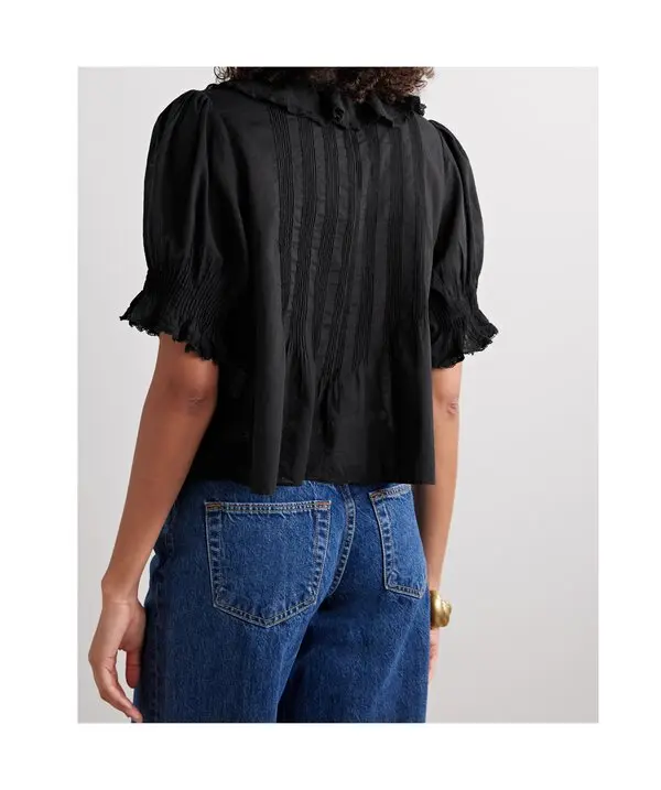 DÔEN Puff Sleeve Blouse