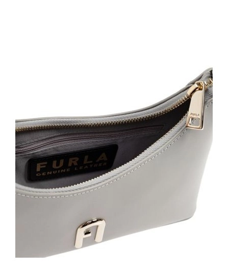 Furla Diamante Logo Plaque Mini Shoulder Bag - Grey