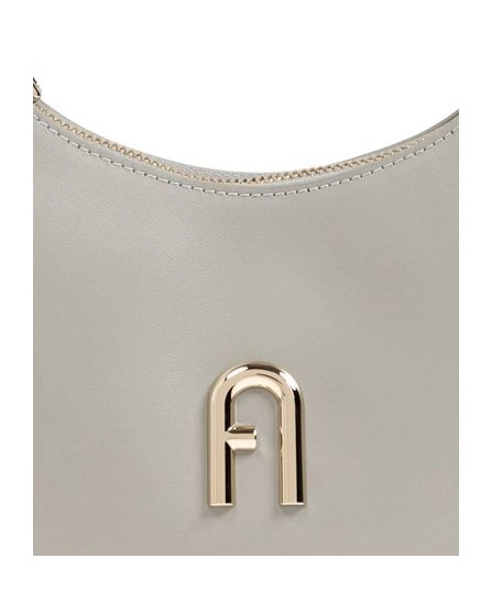 Furla Diamante Logo Plaque Mini Shoulder Bag - Grey