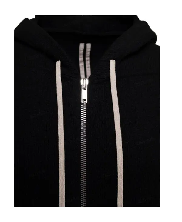 Rick Owens Zip-up Drawstring Hoodie