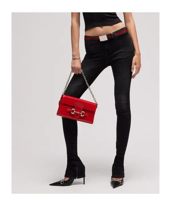 Gucci Horsebit Ristretto Medium Shoulder Bag
