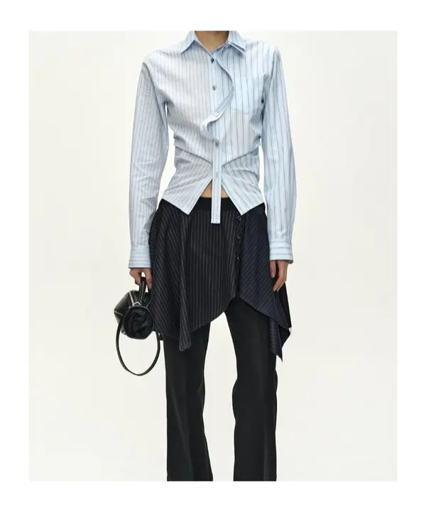 Andersson Bell Split-stripe Contour Shirt