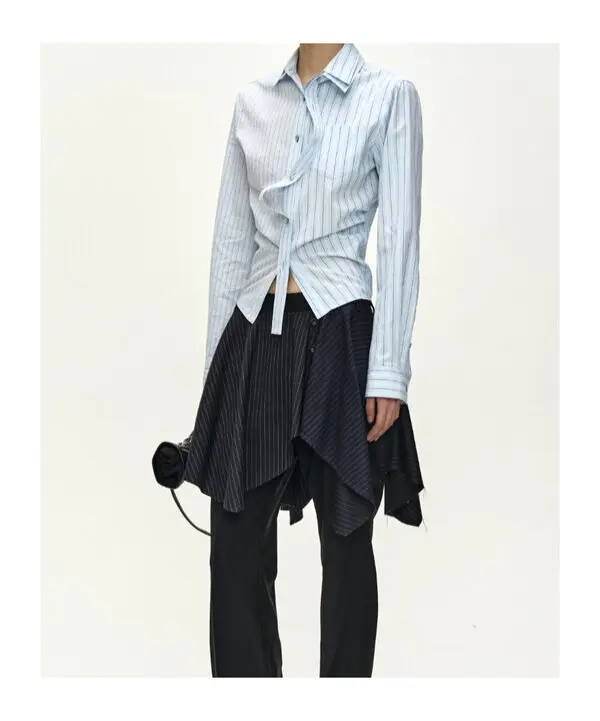 Andersson Bell Split-stripe Contour Shirt
