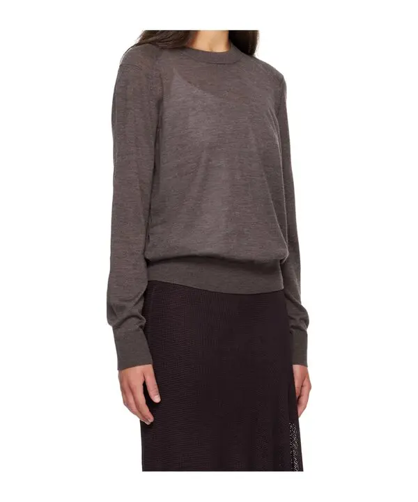 Loulou De Saison Ditto Fine-knit Cashmere Sweater - Brown