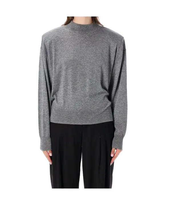 THE FRANKIE SHOP Wool-blend Ribbed Turtleneck Knit Top