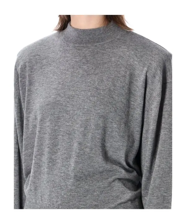 THE FRANKIE SHOP Wool-blend Ribbed Turtleneck Knit Top