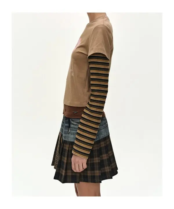 Andersson Bell Layered Heart Message Long Sleeve T-shirt