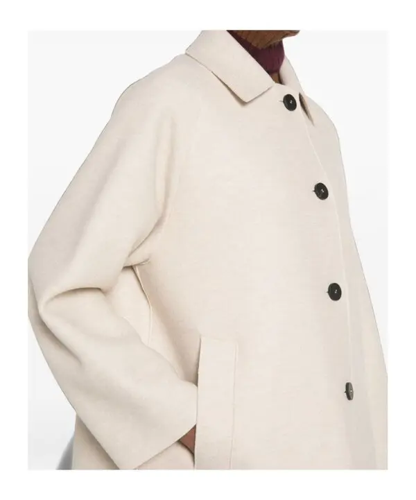 Harris Wharf London Button-fastening Raglan-sleeve Coat