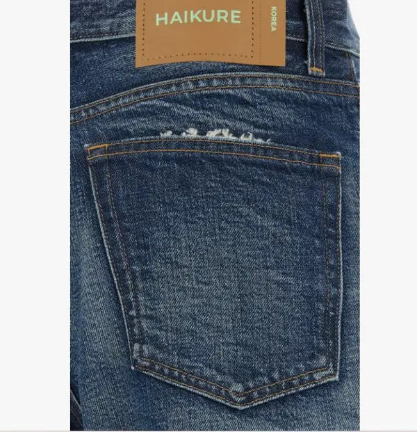 HAIKURE Korea Short Flared Jeans