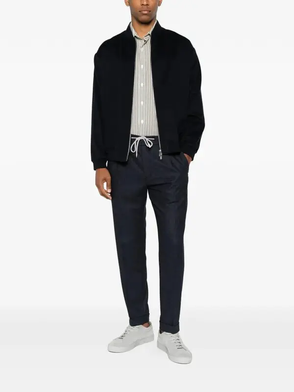 Eleventy Drawstring Waist Pleated Trousers