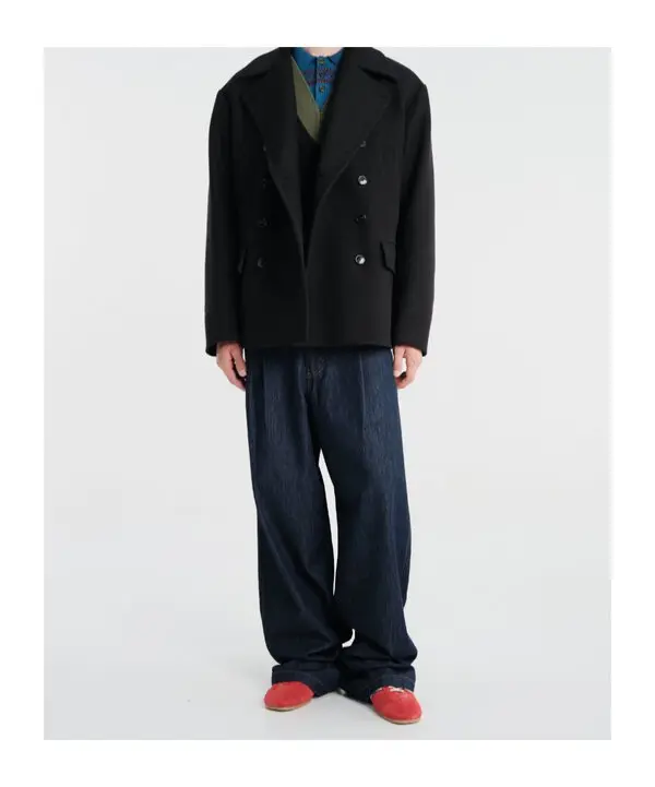 Dries Van Noten Double-breasted Wool Overcoat
