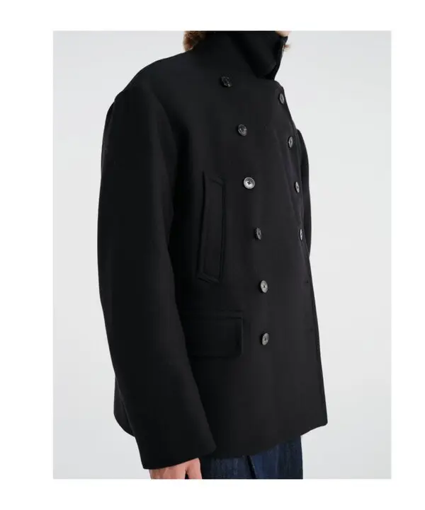 Dries Van Noten Double-breasted Wool Overcoat