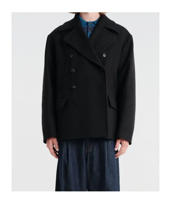 Dries Van Noten Double-breasted Wool Overcoat