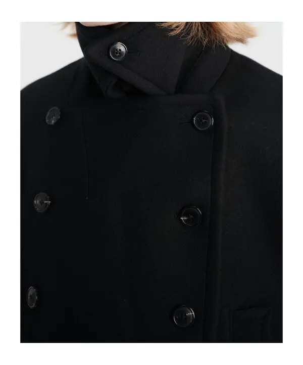 Dries Van Noten Double-breasted Wool Overcoat