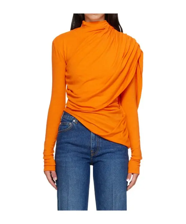 MUGLER Cascade Sleeves Top