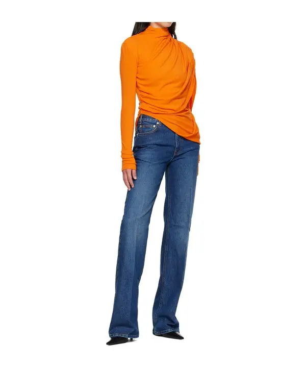 MUGLER Cascade Sleeves Top