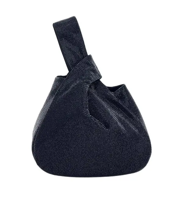 Giorgio Armani Handbag In Viscose And Silk Satin With Rhinestones