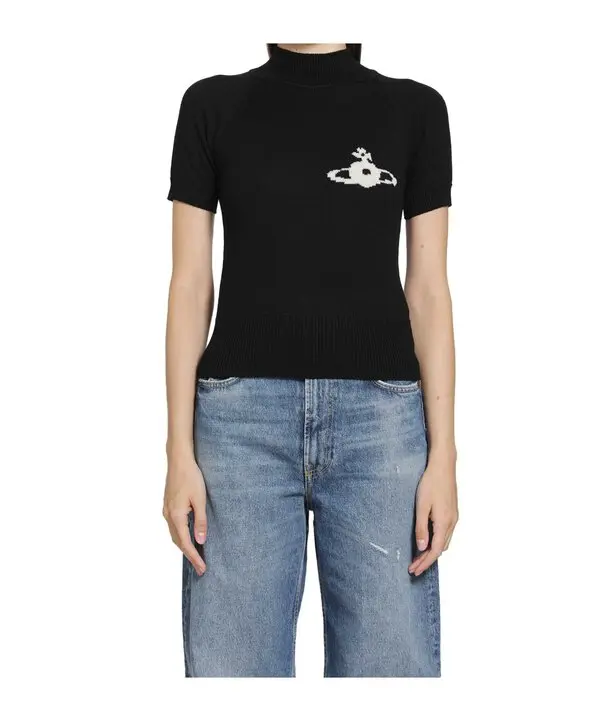 VIVIENNE WESTWOOD Short Sleeve Knitted Top