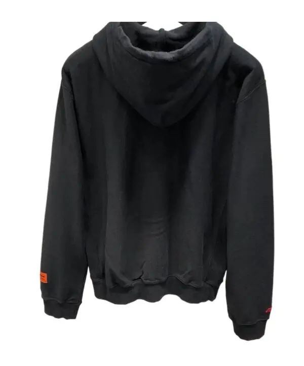 Heron Preston Zip-up Hoodie With Drawstring And Patch Pockets