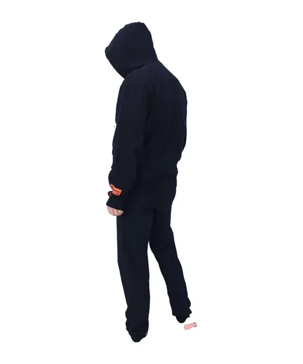 Heron Preston Zip-up Hoodie With Drawstring And Patch Pockets