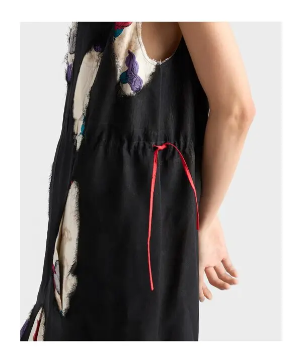 Prada Devore Georgette Floral Print Dress