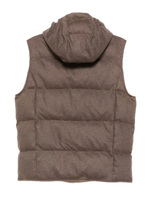 Eleventy Quilted Hooded Vest