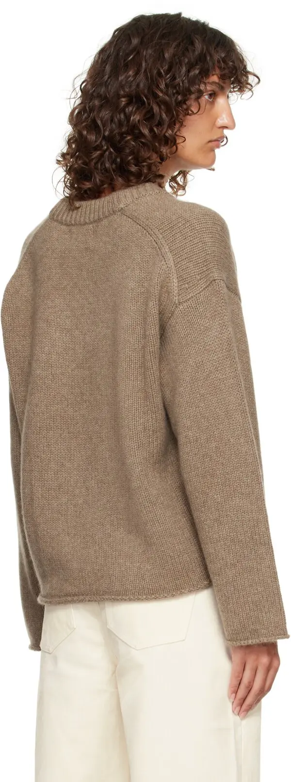Loulou De Saison Derry U-neck Sweater - Ivory