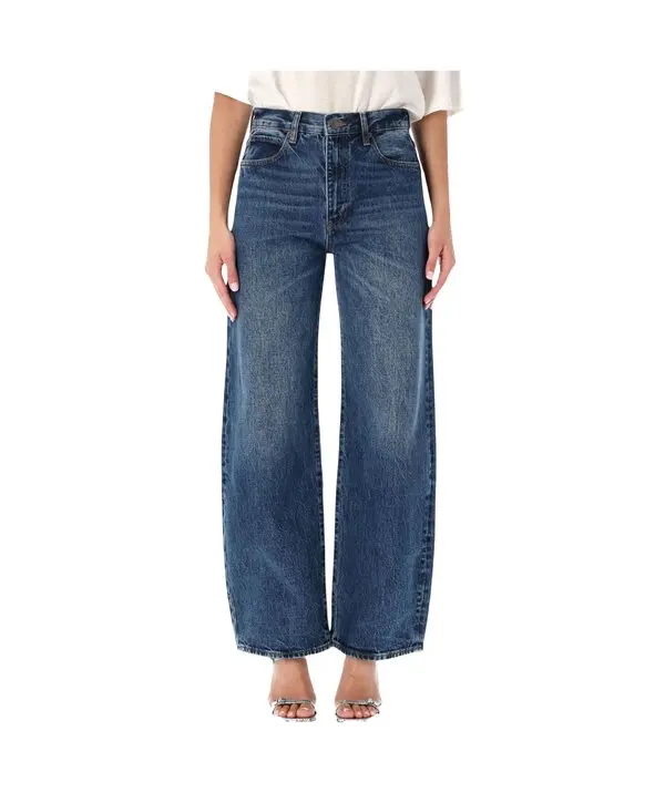 FRAME High-waisted Wide-leg Jeans