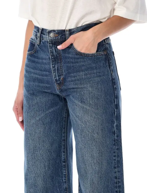FRAME High-waisted Wide-leg Jeans