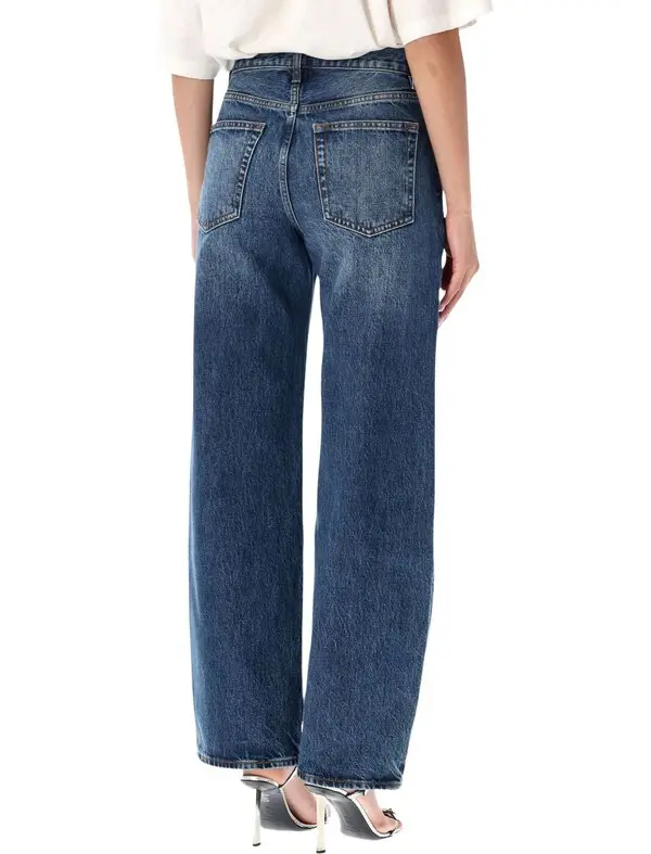 FRAME High-waisted Wide-leg Jeans