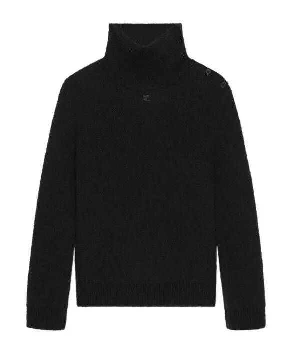COURREGES Long-sleeved High-neck Sweater