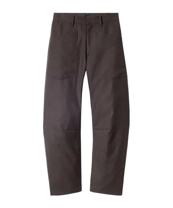 NILI LOTAN Mid-rise Loose-fit Trousers With Belt Loops