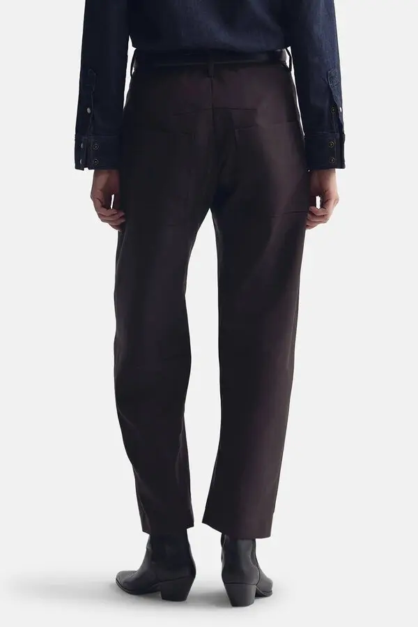 NILI LOTAN Mid-rise Loose-fit Trousers With Belt Loops
