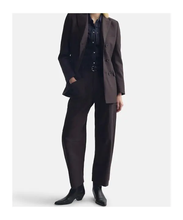 NILI LOTAN Mid-rise Loose-fit Trousers With Belt Loops