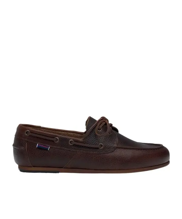 SEBAGO Owen Textured Leather Boat Shoes - Brown